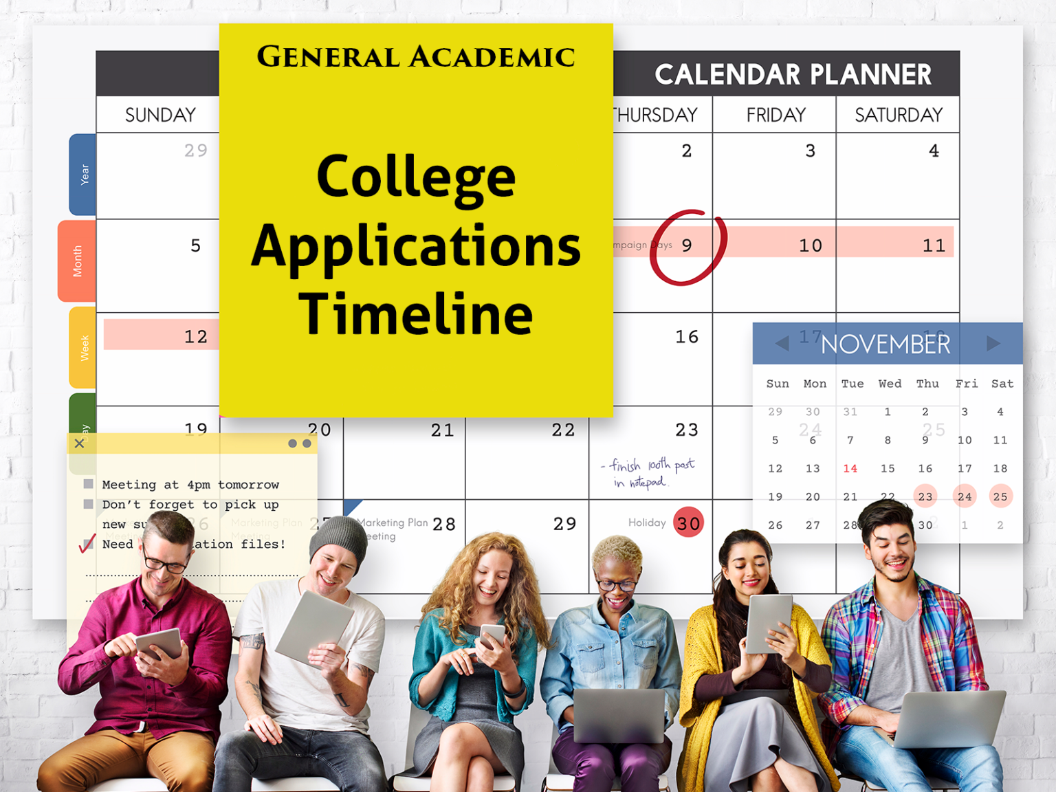 College Application Timeline for Texas Students - General Academic
